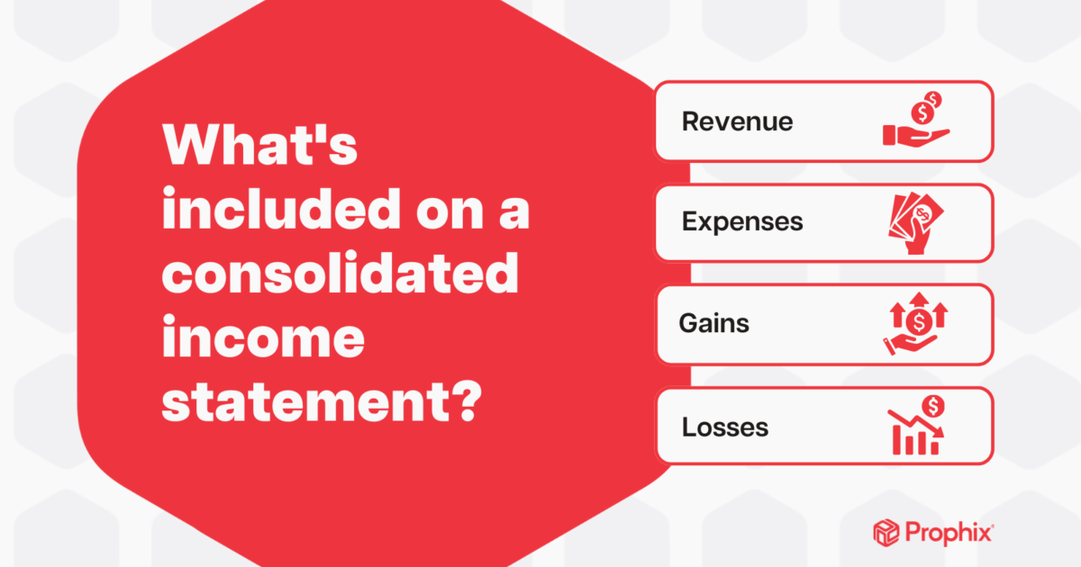 Consolidated income statement in 2024: Definitions and examples | Prophix